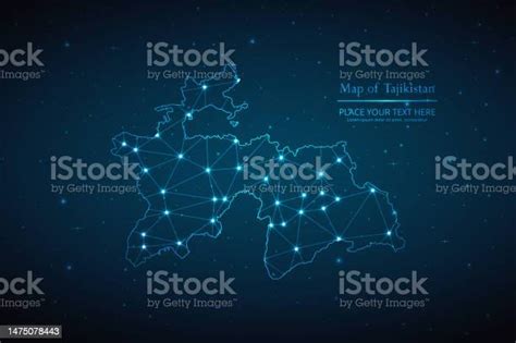 타지키스탄 기하학적 메쉬 다각형 네트워크 라인의 추상지도 0명에 대한 스톡 벡터 아트 및 기타 이미지 0명 3차원 형태 개념 Istock