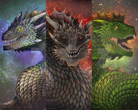 Viserion Drogon E Rhaegal Dragões A Dança Dos Dragões Fogo E Gelo