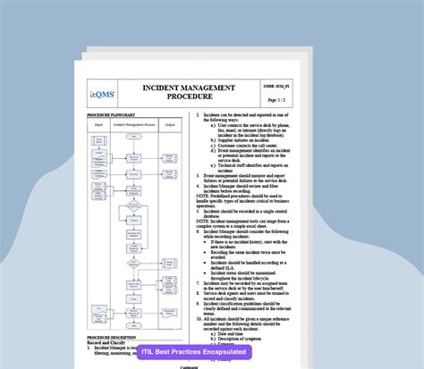 Incident Management Process Template It Qmscom