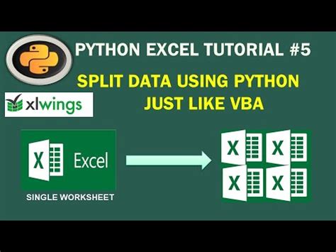 Python Excel Automation: Split Data Using xlwings Just Like VBA #5 - YouTube