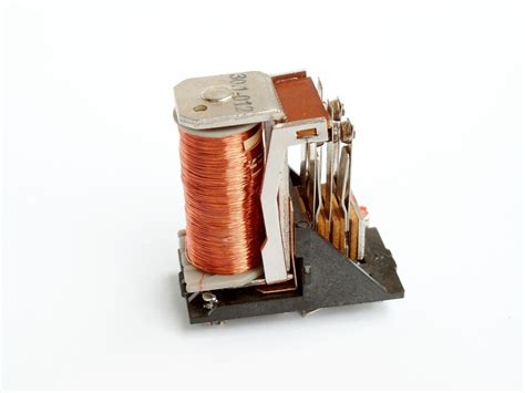Close Up Of Electrical Relay With Copper Coil Free Stock Photo FreeImages