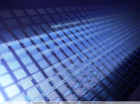 Abstract Binary Code Background PSDgraphics