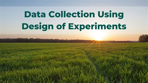 Data Collection Using Design Of Experiments Bharani Kumar