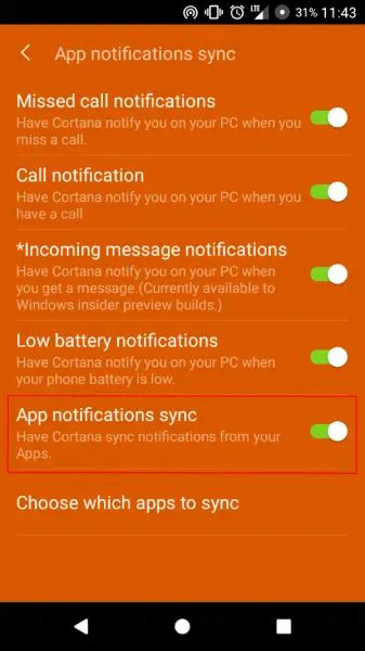 sync notifications and reminders across devices using cortana