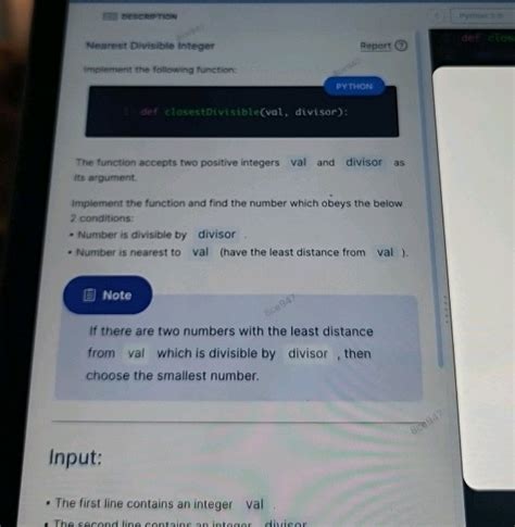 Nearest Divisible Integer Report Imriemern Studyx