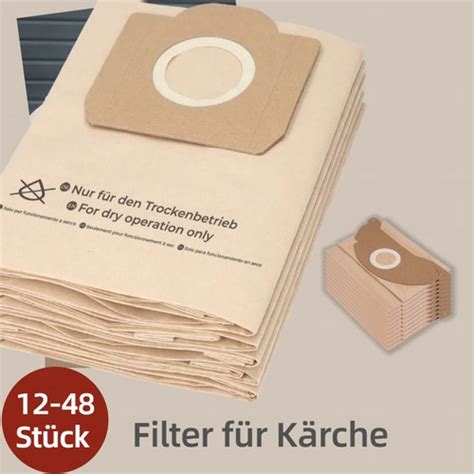 12x Staubsaugerbeutel Für KÄrcher 6 959 130 0 69591300 Wd3 Wd3 5p