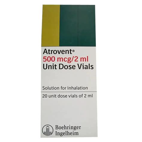 Atrovent 500mcg 2ml 20vials Target Pharmacy صيدلية تارجت