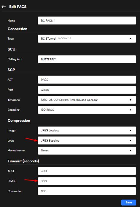 dicom connections troubleshooting guide butterfly network