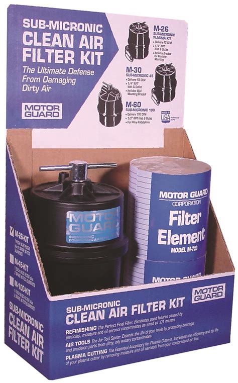 Motor Guard Mcm100kit Motor Guard Sub Micronic Clean Air Filter Kits