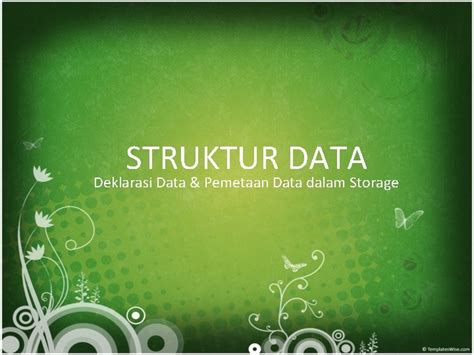 Struktur Data Deklarasi Data Pemetaan Data Dalam Storage