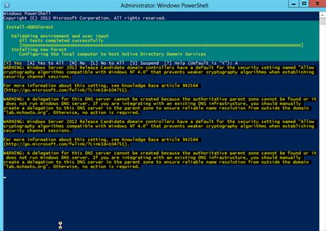 Windows Server 2012de Powershell İle Active Directory Kurulumu Yapılması