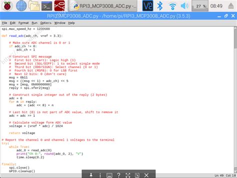 Raspberry Pi With Adc Mcp3008