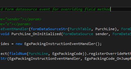 Inside Microsoft Dynamics AX Override Form Data Source Field Methods In AX7 D365