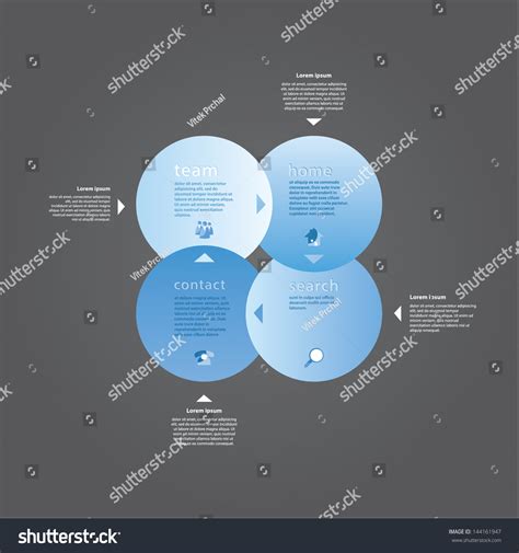 Four Overlapping Bubbles Clean Clear Vector เวกเตอร์สต็อก ปลอดค่าลิขสิทธิ์ 144161947