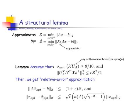 Ppt Statistical Leverage And Improved Matrix Algorithms Powerpoint