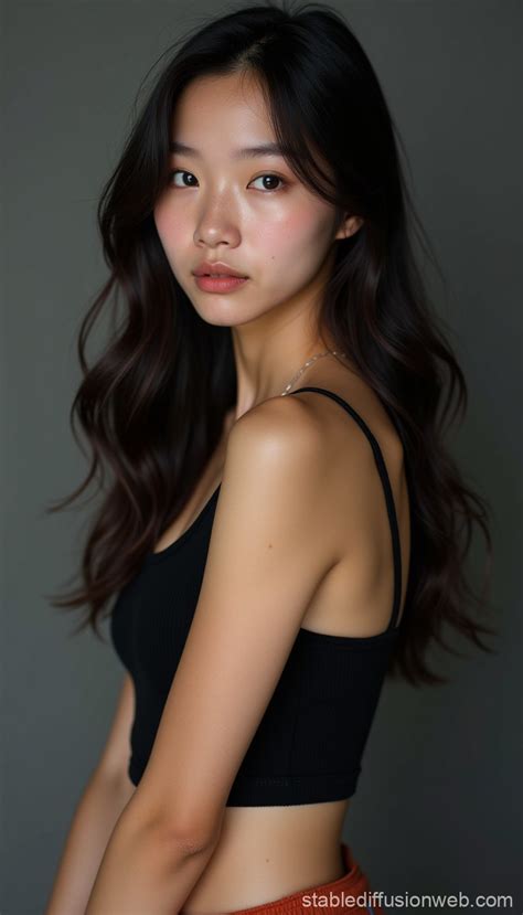 A Korean Woman And An Young Korean Woman Are Hugging At Night Club