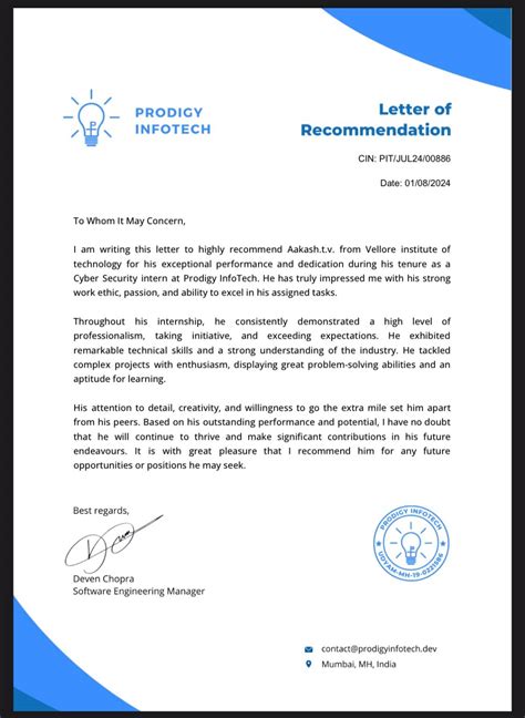 Aakash Tv On Linkedin Cybersecurity Internship Recommendation Prodigyinfotech
