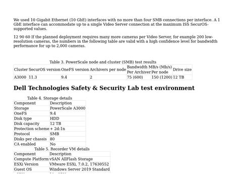 Powerscale A3000 Tier 1 Sizing Guide—dell Technologies Safety