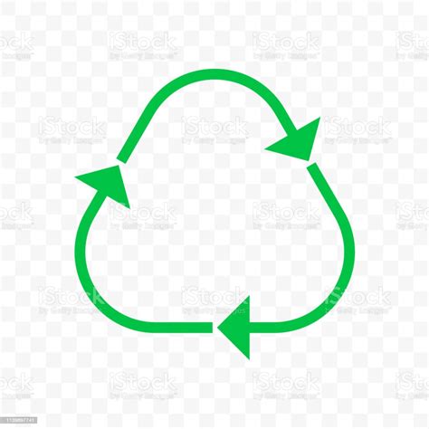 벡터 삼각형 화살표 아이콘을 재활용 합니다 에코 폐기물 재활용 빈 또는 바이오 재활용 라인 화살표 주기 기호 다이어그램에 대한 스톡 벡터 아트 및 기타 이미지 Istock