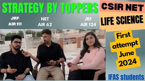 Csir Ugc Net Life Science Topers Strategy 2024 Tip How To Qualify For