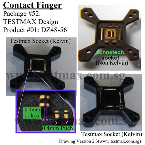 New Contact Finger And Test Sockets Update Testmax Manufacturing Pte Ltd