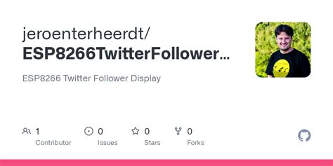 Github Jeroenterheerdtesp8266twitterfollowerdisplay Esp8266 Twitter