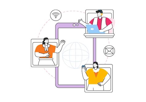 Premium Vector Intranet Internet Network Connection Technology Vector Illustration To Share