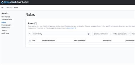 BUG Missing Default Observability Roles Issue Opensearch Project Security GitHub