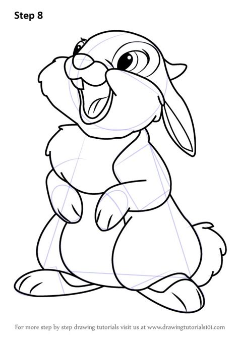 Learn How To Draw Thumper From Bambi Bambi Step By Step Drawing