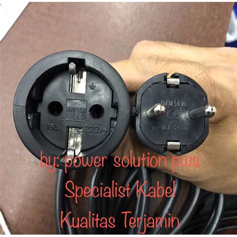 Jual Colokan Sambungan Tambahan Kabel Listrik Extension Male Ke Female Meter X Kab