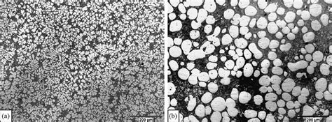 Microstructure Of The Ssm Billet A As Cast And B After Semi Solid