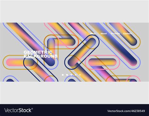 Trendy Color Overlapping Lines Abstract Background