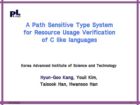 ppt a path sensitive type system for resource usage verification of c
