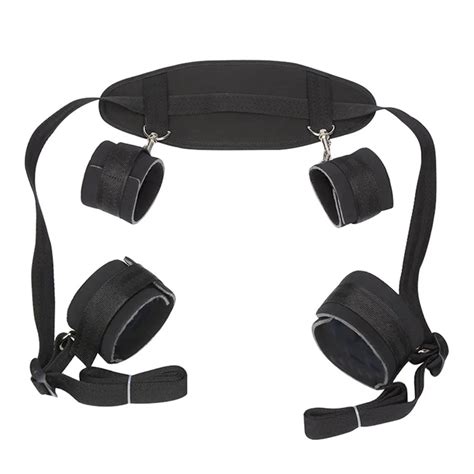 Sponge Nylon Open Leg Handcuffs Ankle Cuffs Fetish Straptied Up Wrist