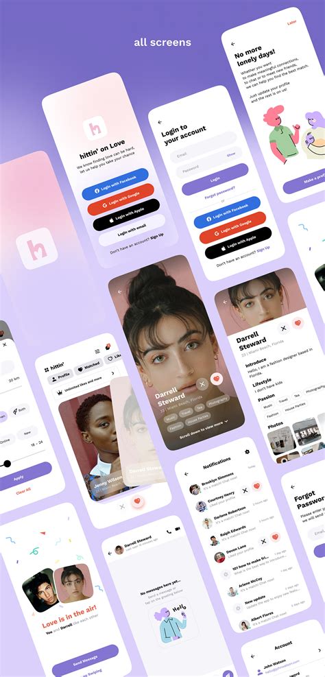 Dating App Mobile UI Behance