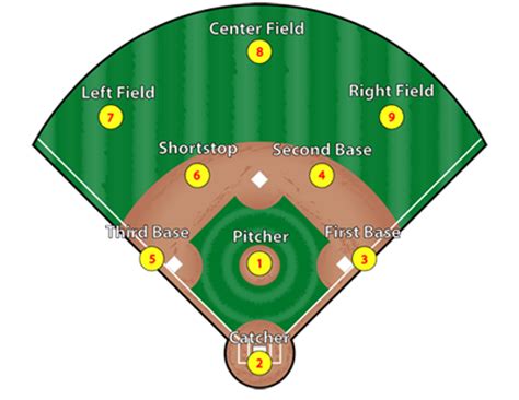 Softball Field Diagram And Positions