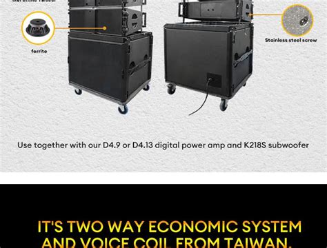 k210 line array speakers powerful and versatile solutions