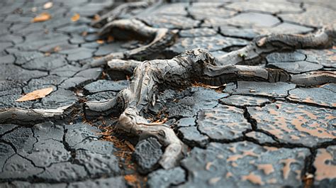 Tree Root Cracking An Asphalt Background Root Tree Sidewalk