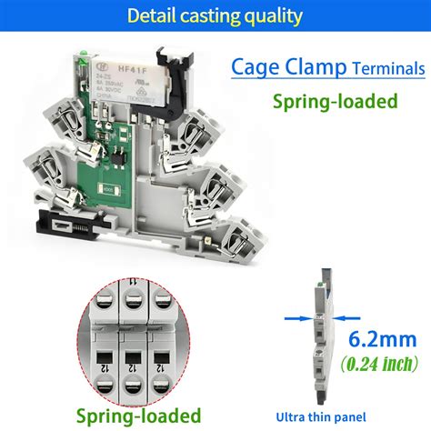3pcs 24v Miniature Relay For Plc Controller 24vdc And 24vac Relay Spdt 6amp