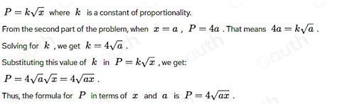 Solved Given Also That Y Is Directly Proportional To X And When X A P