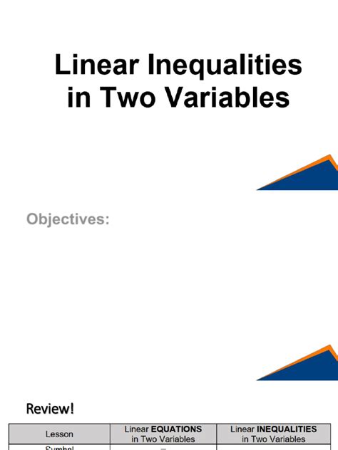Systems Of Linear Inequality Pdf Language Arts And Discipline