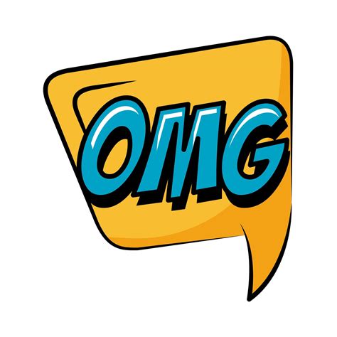 speech bubble with expresion omg word pop art flat style 2475336 Vector Art at Vecteezy