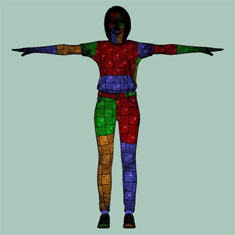 T Pose Rigged Casual Girl 3dpassionnet