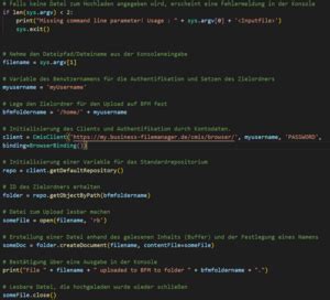 In 15 Zeilen Code Zum File Upload Mit Python DoubleSlash Business Filemanager