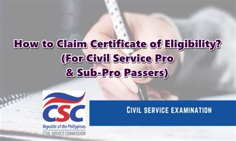 Csc Certificate Civil Service Pro And Sub Pro Passers Guide To Claiming