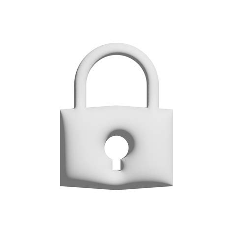 Key Lock Unlock Safe Icon 3d Design For Application And Website Presentation 14070070 Png