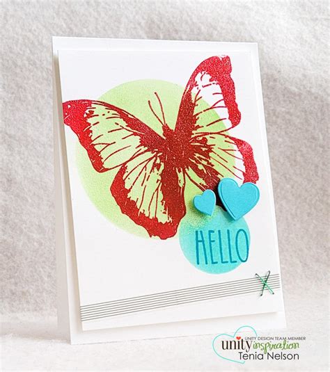 Hello Butterfly Card Unity Blog