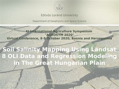 PDF Soil Salinity Mapping Using Landsat OLI Data And Regression