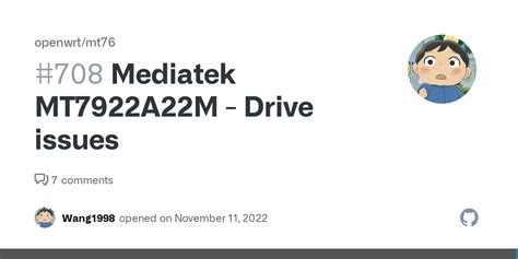 Mediatek Mt7922a22m Drive Issues · Issue 708 · Openwrtmt76 · Github