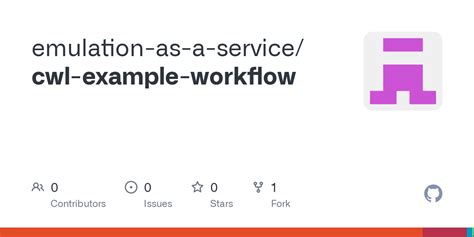 Github Emulation As A Service Cwl Example Workflow